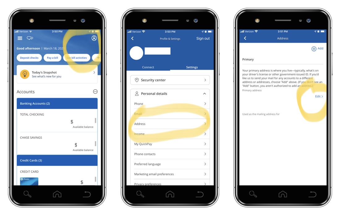 How to Change Your Address with Chase Fast