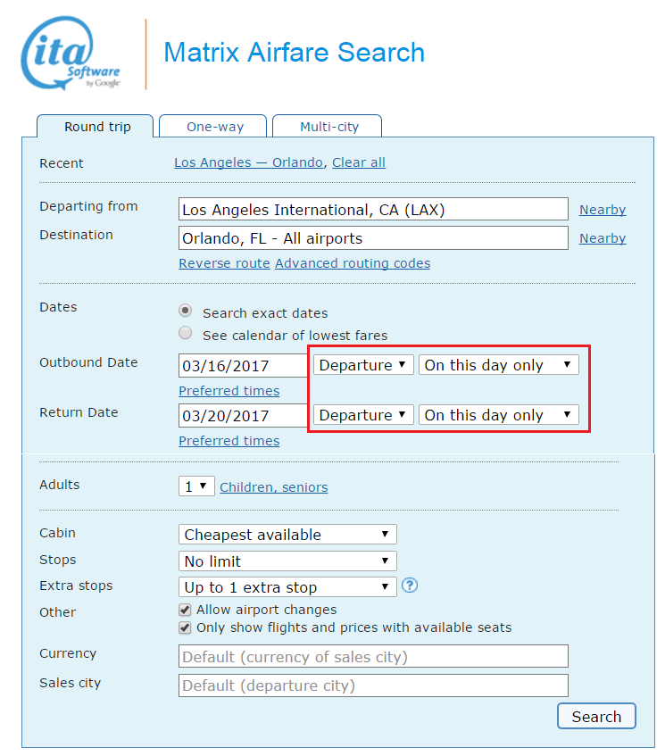 Search ITA Matrix for Flights: What You Must Know for 2019